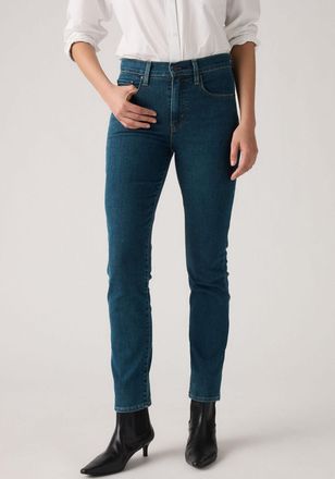 Levi's Straight-Jeans LEVIS 724 HIGH RISE STRAIGHT, Damen, Gr. 26, Länge 32, torn ball gown, Denim/Jeans, Obermaterial: 85% Baumwolle, 7% Lyocell, 6% Elastom