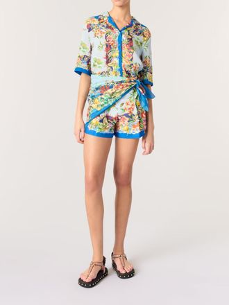 Maje Short Imprim&eacute; - Imprime Floral Multicouleur - Taille 34 - Maje