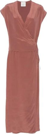 Alysi Femme, Robes, Rose, Taille: 34 FR Abito Seta Mano Sale Lungo