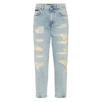 Philipp Plein Jeans Mom Fit - - Jeans - Damen - Blau - W27