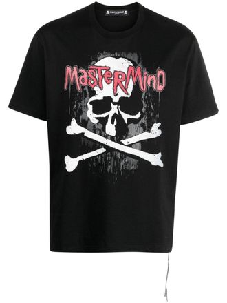 Mastermind Japan t-shirt en coton à imprimé graphique - Noir