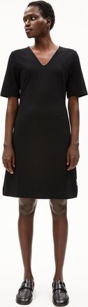 Armedangels Damen vegan Kleid Lesjaa Schwarz