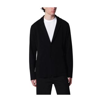 Roberto Collina Homme, Vestes, Noir, Taille: 2XL Rever Blazer