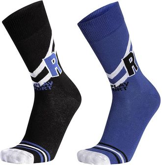 Replay Casual Socken Black/Cobalt Blue 35/38