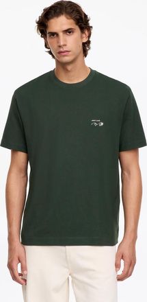 Arket CAF&Eacute; T-Shirt Mit Print -Gr&uuml;n
