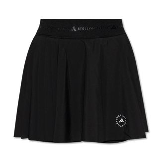 adidas by Stella McCartney Femme, Sport, Noir, Taille: 38 FR Shorts dentra&icirc;nement pliss&eacute;s