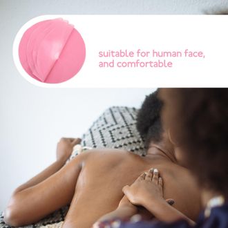 Cabilock 100 Stück Einweg Silikon Massage Kopfstützenbezüge mit Gesichtsaussparung Atmungsaktiv Ergonomisch Geformt für Kosmetikstudio Spa und Therapie Weiche 