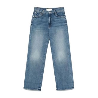 Mother Femme, Jeans, Bleu, Taille: W26 Jean Denim Dodger avec Ourlet Replié