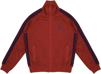 Needles Homme, Sweatshirts et sweats &agrave; capuche, Rouge, Taille: L Track Jacket - Poly Smooth