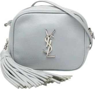 Saint Laurent Sac bandouli&egrave;re mini en cuir Pre-owned Blogger - Femme - Pre-owned - Bleu - Taille: ONE Size