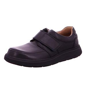 Clarks Homme Un Abode Strap Shopping-feed;hombre;zapatos-bajos-hombre, Black Leather, 48 EU Large