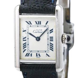Cartier Montre Pre-owned Must Tank W1001565 - Femme - Pre-owned - Blanc - Taille: ONE Size