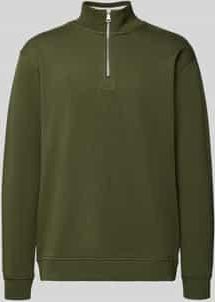 Marc O'Polo Denim Regular Fit Troyer aus reiner Baumwolle