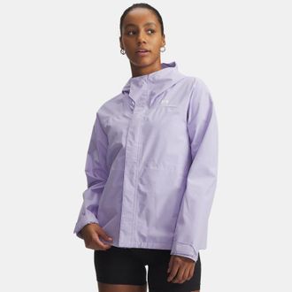 Under Armour Cloudstrike Jacke f&uuml;r Damen Violett Crest / Wei&szlig; XXL