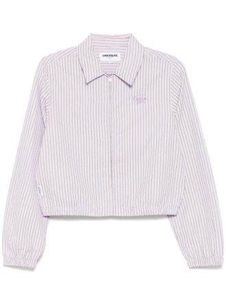 Chocoolate chemise à rayures - Violet