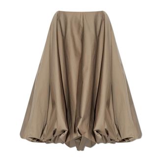 Balenciaga Gathered Midi Skirt - - Skirts - Damen - Beige - S