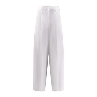 Alysi Cropped Wide-Leg Hose - - Trousers - Damen - Wei&szlig; - M