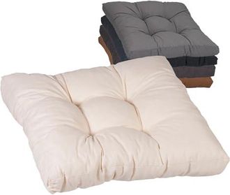 Beo Sitzkissen 80x80 cm wasserabweisend f&uuml;r Lounge Gartenm&ouml;bel | Made in EU Lounge-Kissen Beige | Stuhlkissen mit hoher Lichtechtigkeit - UV-Ausbleichschu