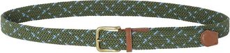 Springfield Herren Cinturón Elas Kakhi Stich Gürtel, Dunkes Kakigrün, 95 cm