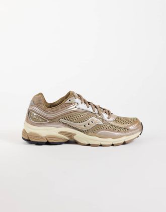 Saucony Progrid Omni 9 OG Sneaker in Beige und Hellbraun-Neutral