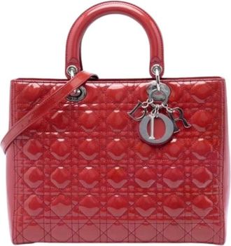 Dior Pre-owned Lady Dior - Femme - Pre-owned - Rouge - Taille: ONE Size