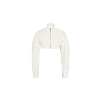 Jacquemus Denimjacke mit Rei&szlig;verschluss - - Jackets - Damen - Wei&szlig; - S