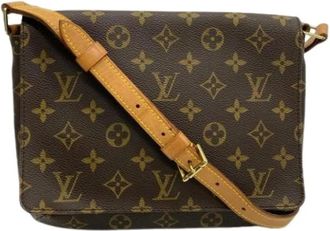 Louis Vuitton Sac bandouli&egrave;re vintage doccasion - Femme - Pre-owned - Brun - Taille: ONE Size