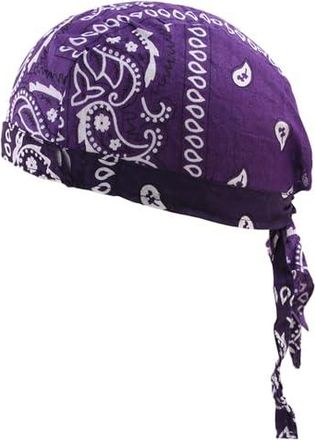 Generic Cache-oreilles de vélo pour hommes et femmes en coton Bonnet de transpiration Bonnet Bandana Biker Wrap Séchage rapide Chapeau Biker Bandeaux Femmes N