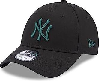 New Era New York Yankees - - Kappe Basecap Cap - 9Forty Strapback - Schwarz gr&uuml;n - NY-Logo - One-Size