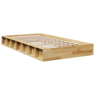 vidaXL Vidaxl - Cadre de lit sans matelas 90x200 cm bois massif de ch&ecirc;ne