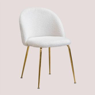 Sklum Esszimmerstuhl aus Chenille Kana Design Gold