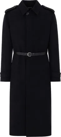 Ann Demeulemeester Manteau Au Genou - Noir