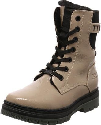 Tom Tailor Femme 4290560023 Botte Tendance, Taupe, 43 EU