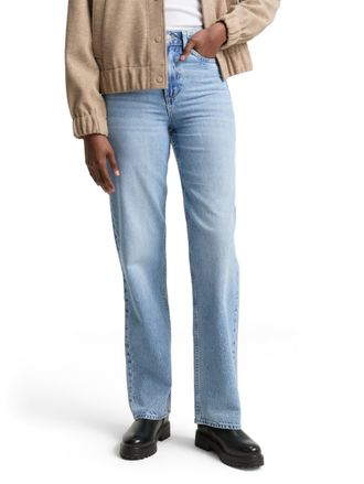 Tom Tailor Damen 1049384 TTELIN Straight Jeans, 10119-Used Mid Stone Blue Denim, 30W / 32L