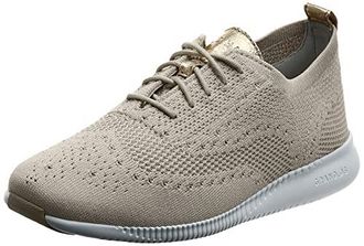Cole Haan Femme 2.Zerogrand Lightweight Stitchlite Richelieus, Beige (Rye Knit/Optc White Rye Knit/Optc White), 37.5 EU