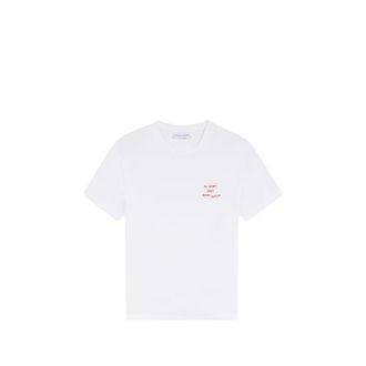 Maison Labiche Tee-shirt uni &agrave; broderie