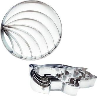 Generico Emporte-pi&egrave;ce en forme de coquillage - Emporte-pi&egrave;ce de No&euml;l - Emporte-pi&egrave;ce en forme de coquille de cochon double face en acier inoxydable - Moule &agrave; 