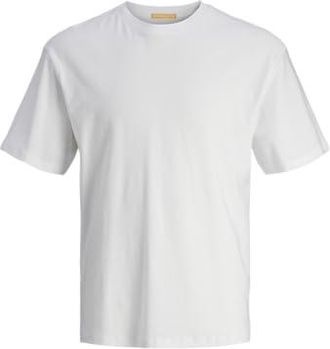 Jack & Jones Joraruba Summberblank Tee SS Crew Neck T-Shirt pour Homme, Blanc &eacute;clatant., L