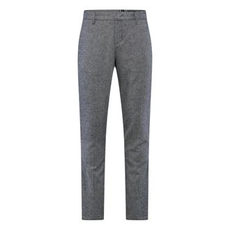 Bomboogie Homme, Pantalons, Gris, Taille: W33 Pantalon Chino Coupe Slim en Flanelle