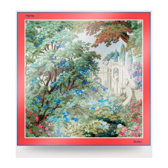 Max Mara Femme, Accessoires, Multicolore, Taille: ONE Size Foulard en soie &agrave; imprim&eacute; floral