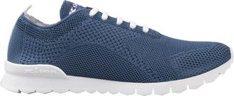 Kiton Homme, Chaussures, Bleu, Taille: 45 EU Baskets en Cuir Bleu