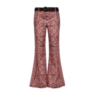 Zimmermann Ottie Schlaghose - - Trousers - Damen - Rosa - M