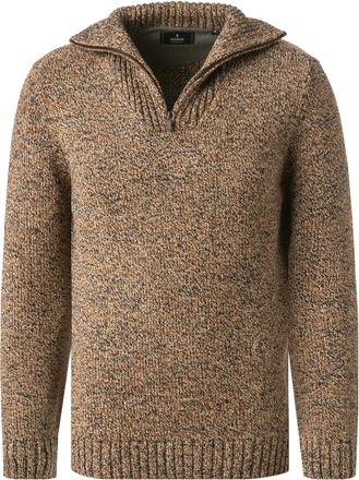 Ragman Herren Troyer braun unifarben