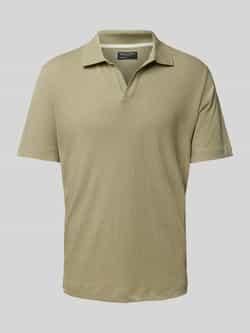 Marc O'Polo Regular Fit Poloshirt aus Baumwoll-Leinen-Mix
