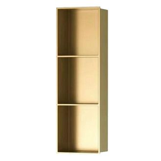 Generic Edelstahlnische, Duschnische ohne Fliesen erforderlich, wasserdichter Einbauschrank für Badezimmer, Wohnzimmer, Büro, Küche Gold 280x900x125mm