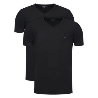 Emporio Armani T-Shirt-Set EM000392 AF14132 MC005 Schwarz Regular Fit