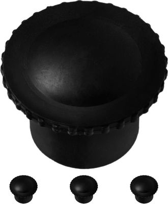 SOLUSTRE UTHCLO 4 St&uuml;ck Universelle W&auml;schest&auml;nder Endkappen aus Robustem Kunststoff Schwarze Kleiderstangen Endst&uuml;cke zur Stabilisierung und Einfachem Einsteck