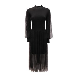Twinset 232Tt3413 WO Kleid - - Dresses - Damen - Schwarzk - XS