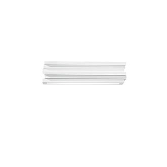 Luce-Ambiente-Design Flow wall light in Paintable Plaster with Satin Glass Diffuser 37 Cm