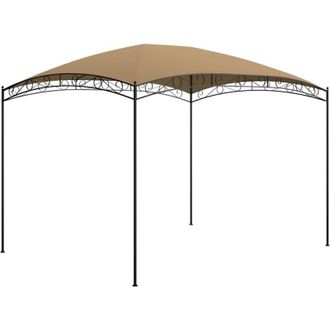 vidaXL Vidaxl - Belv&eacute;d&egrave;re 3x4x2,65 m Taupe 180 g/m&sup2;